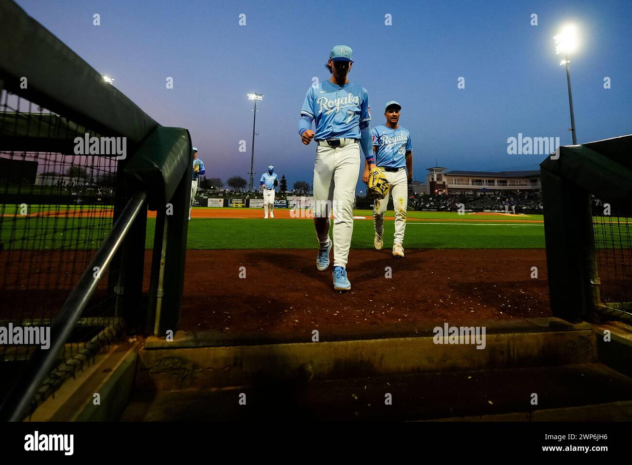 Kansas City Royals shortstop Bobby Witt Jr. walks back into the dugout ...