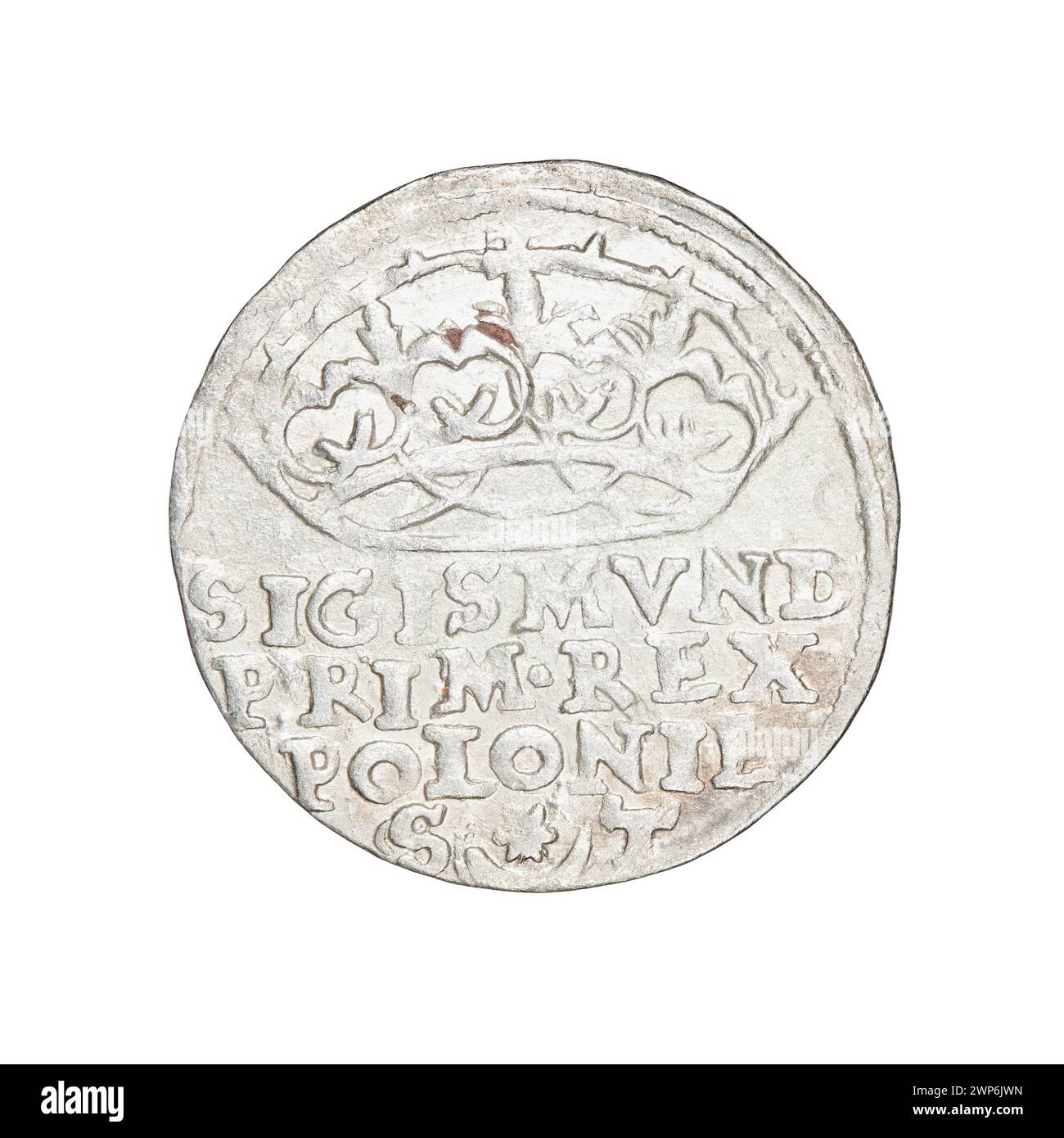 This 1547 crown penny was issued during the reign of King Zygmunt I ...