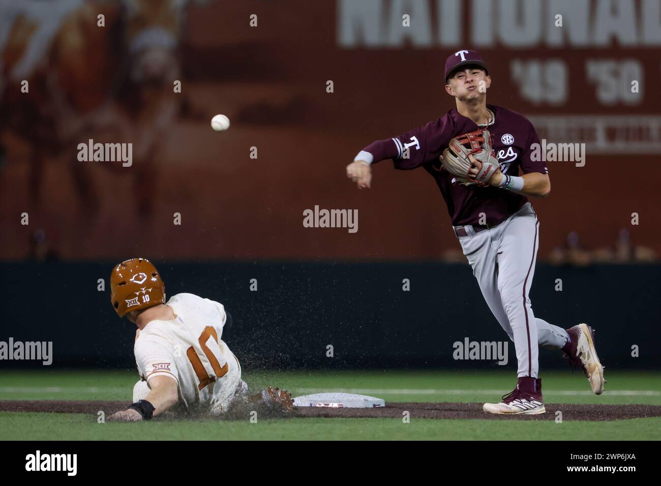 AUSTIN, TX - MARCH 05: Texas A&M pitcher Chris Cortez (10) throws to ...