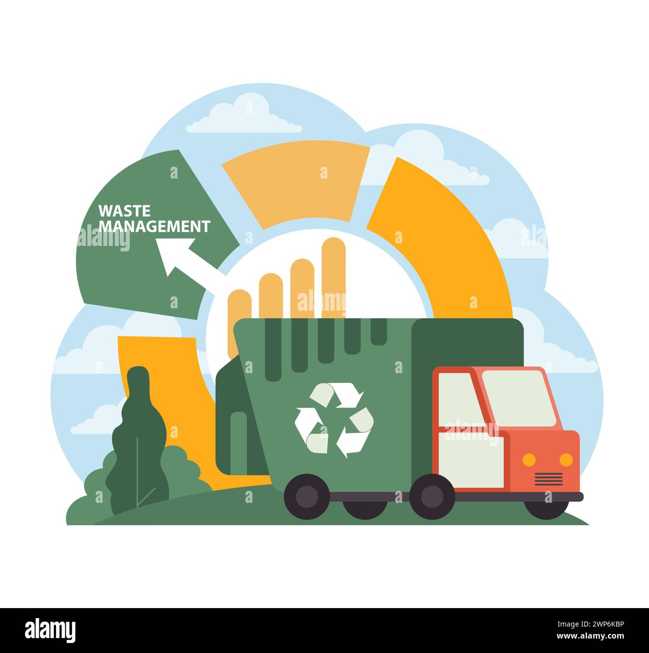 Truck parked beside Stock Vector Images - Alamy