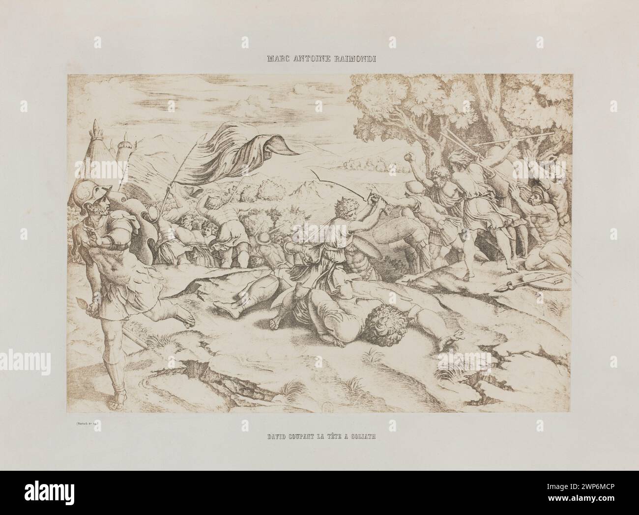 Photograph of religious artworks by Raphael and Marcantonio Raimondi ...