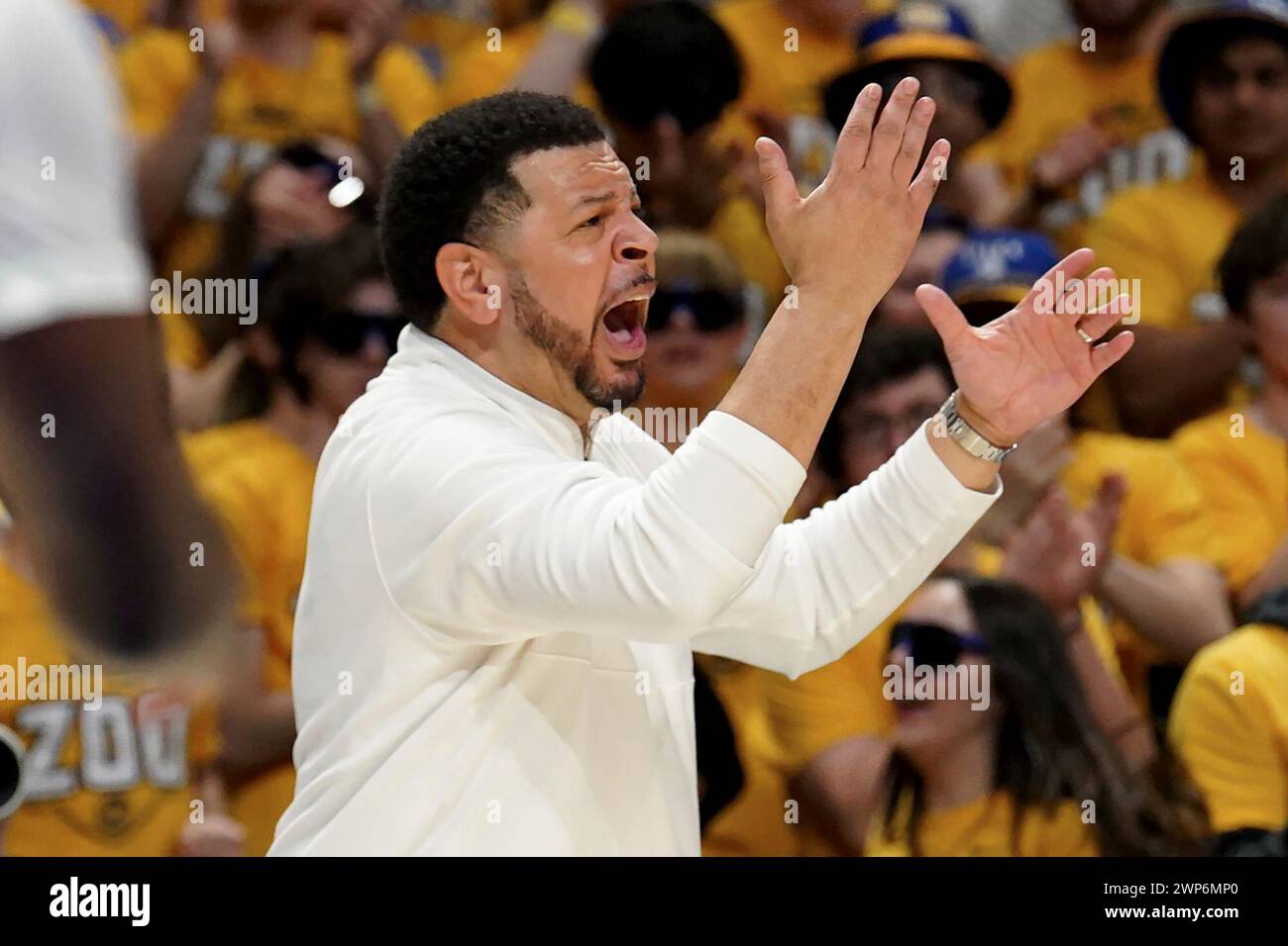 Pittsburgh head coach Jeff Capel calls out to his team during the ...