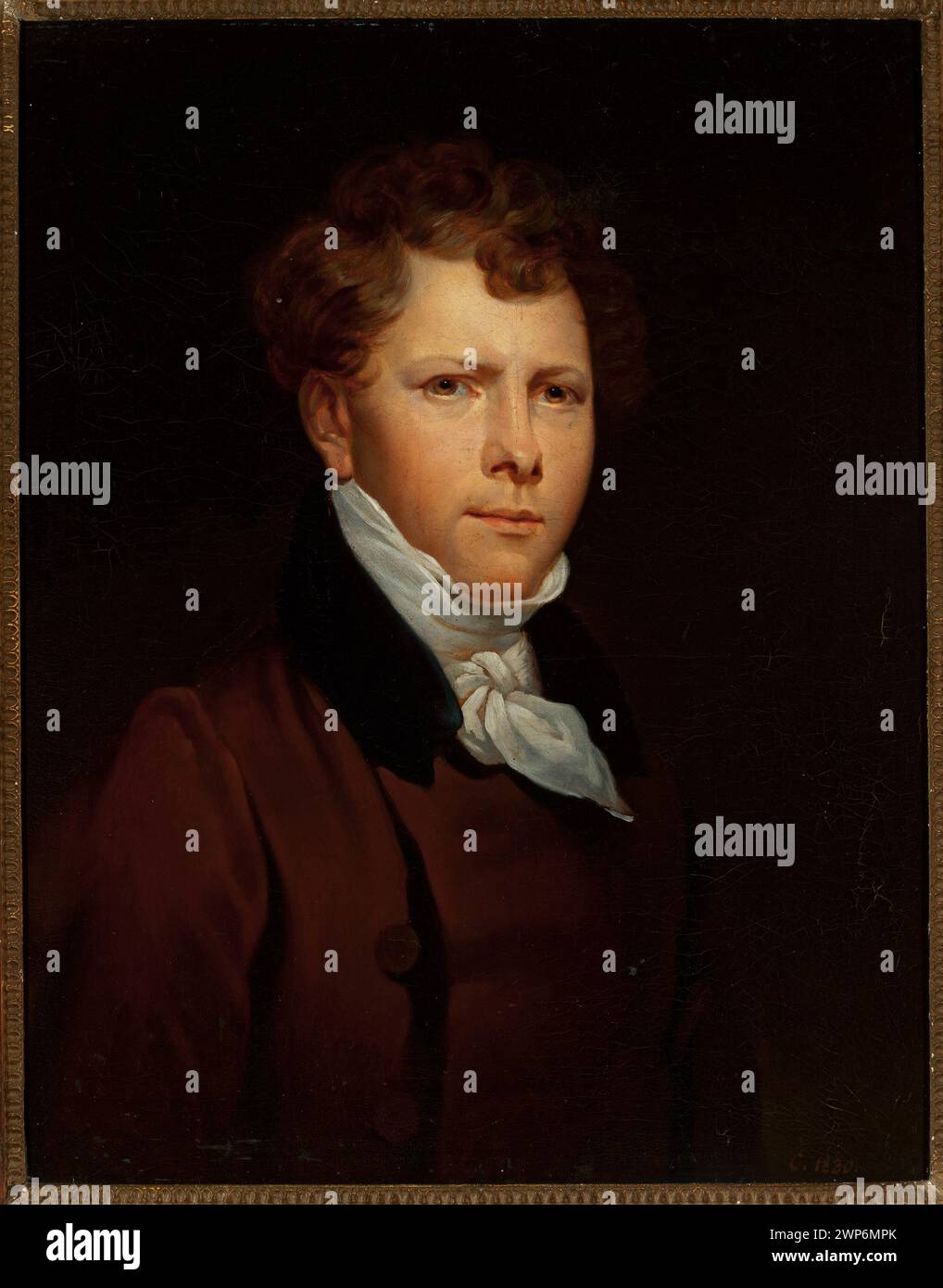 Copy of Antoni Brodowski's self-portrait made by Rafał Hadziewicz in ...