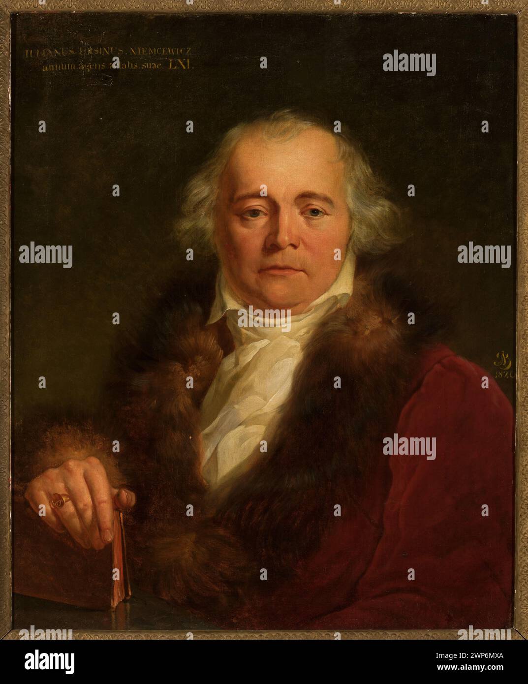 1820 portrait by Antoni Brodowski of Julian Ursyn Niemcewicz, part of ...