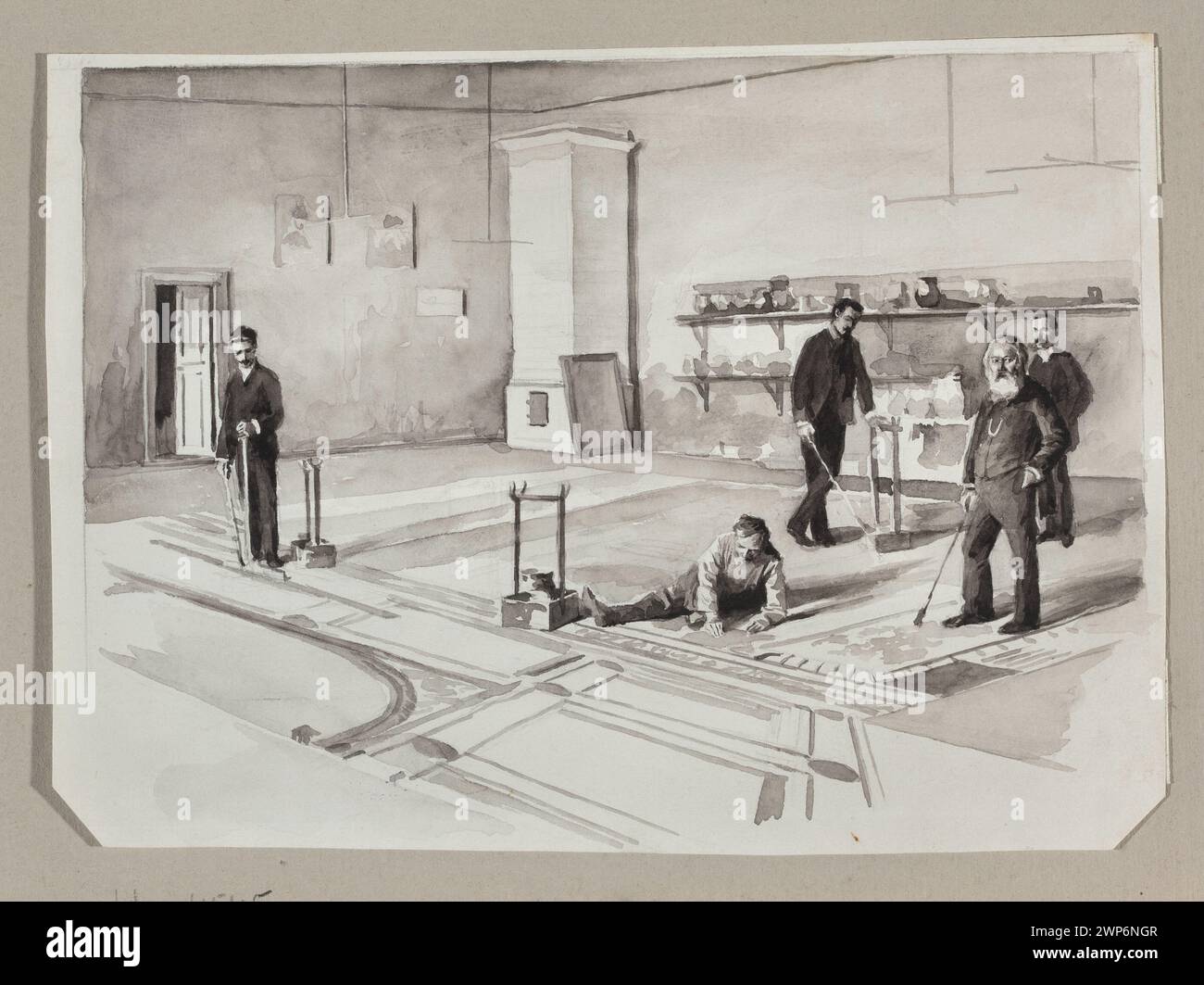 Decoratora at the Grand Theater in Warsaw; Horseshoe, w Adys Aw (1866 ...