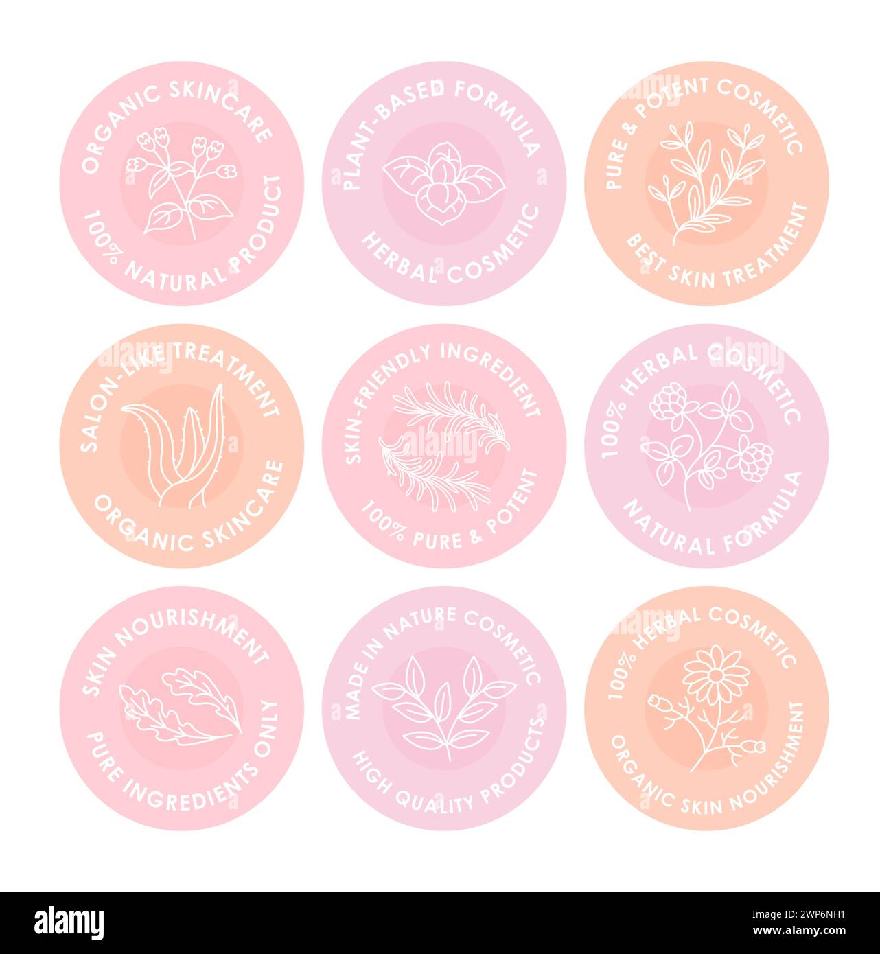 Skincare nourishment Stock Vector Images - Alamy