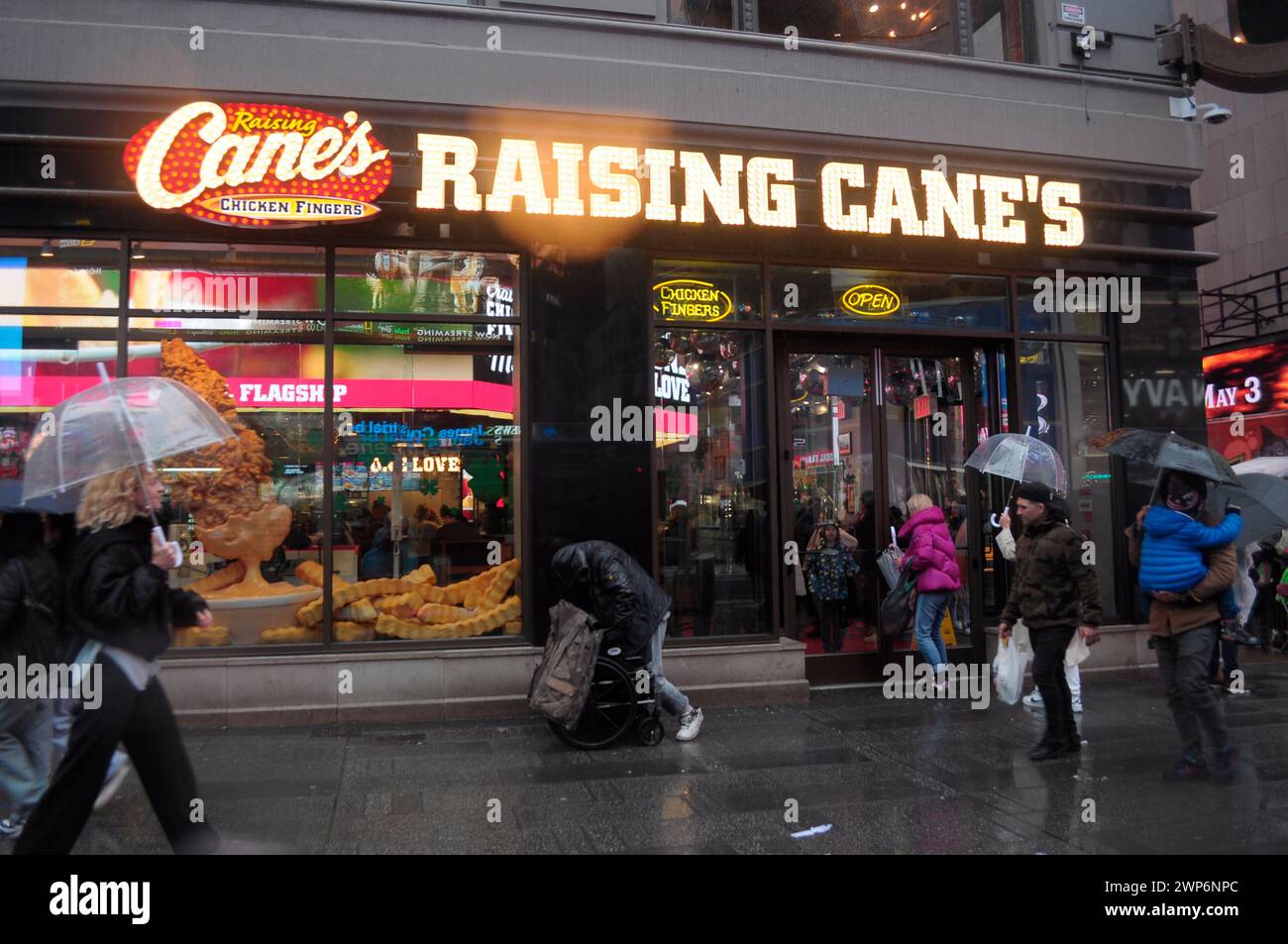 New York, United States. 05th Mar, 2024. A Raising Cane's Chicken ...