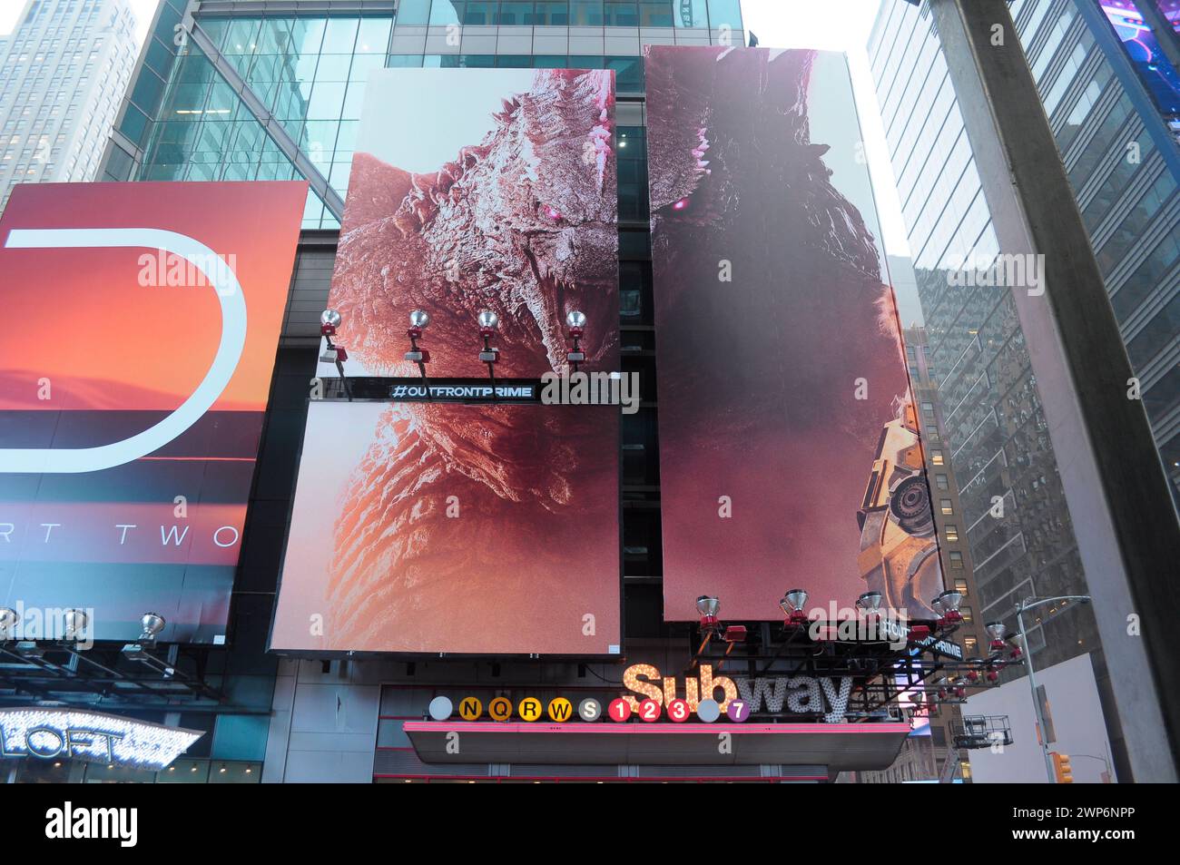 New York, United States. 05th Mar, 2024. A billboard for the upcoming ...