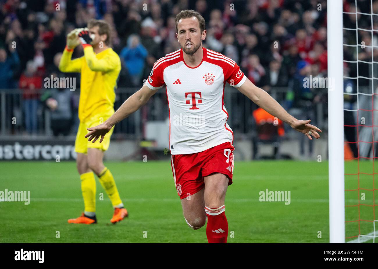 Munich, Germany. 05th Mar, 2024. Soccer: Champions League, Bayern ...