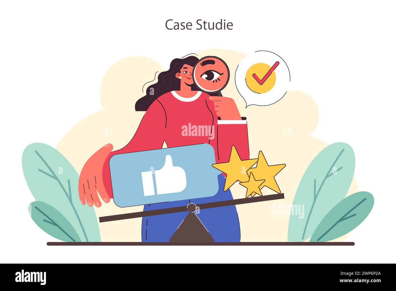 Case Studies concept. Detailed analysis and success stories highlighted ...