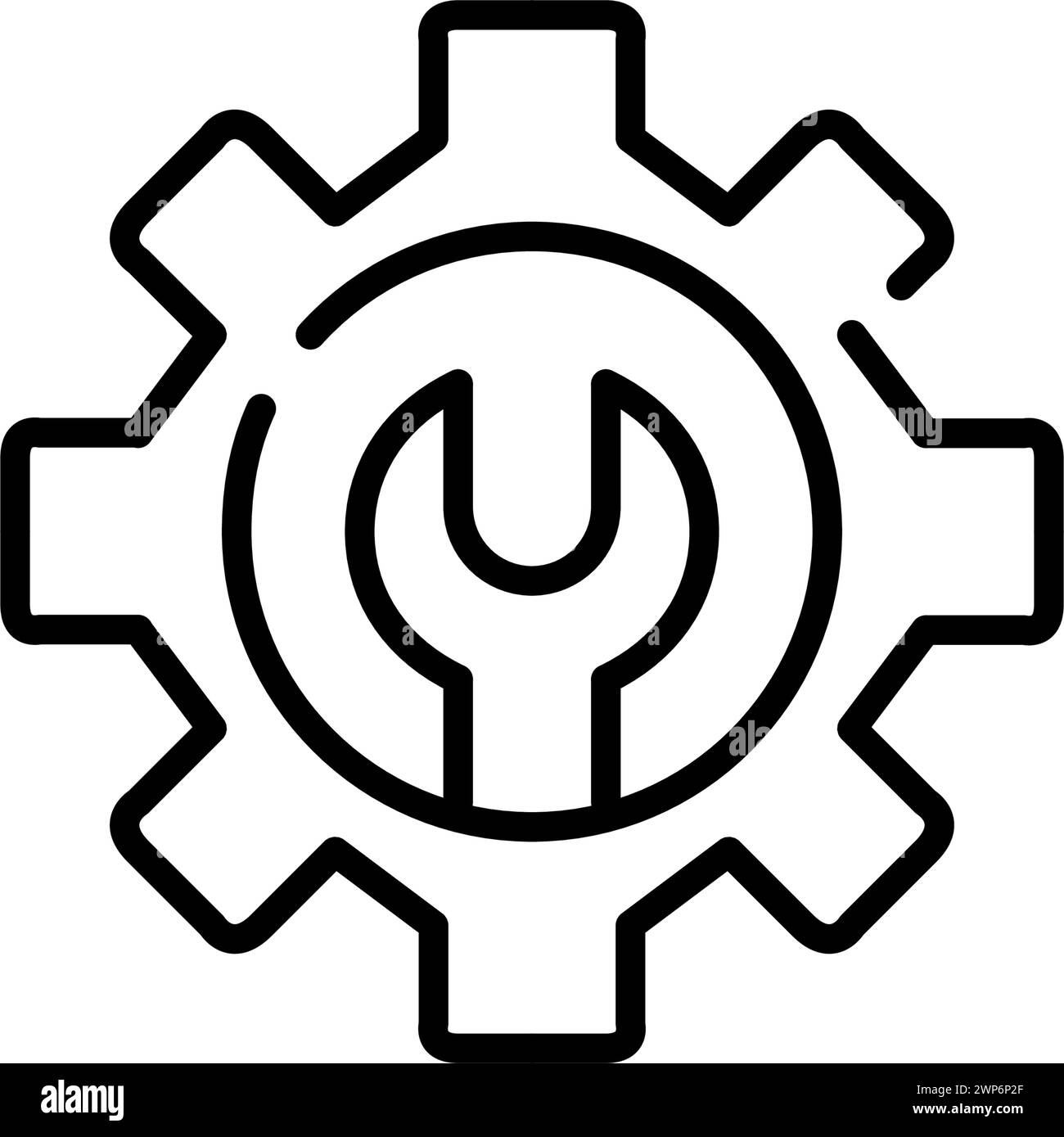 Gearwheel and wrench. Fine-tuning customization parameters. Technology ...