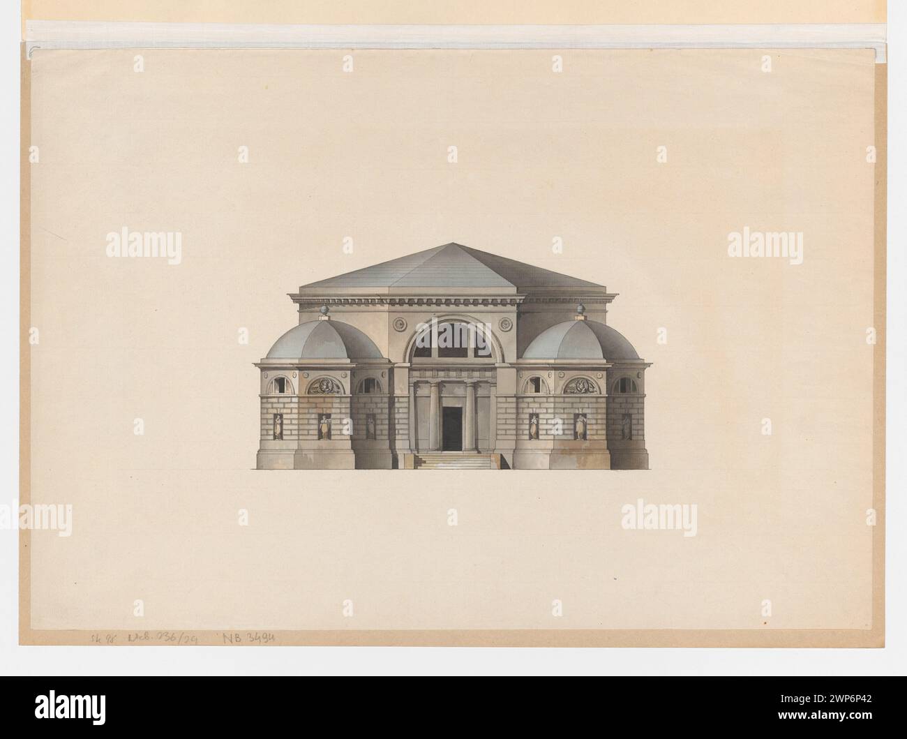 Front elevation of the Mausoleum of Aleksander Łanskoj at Kazan ...
