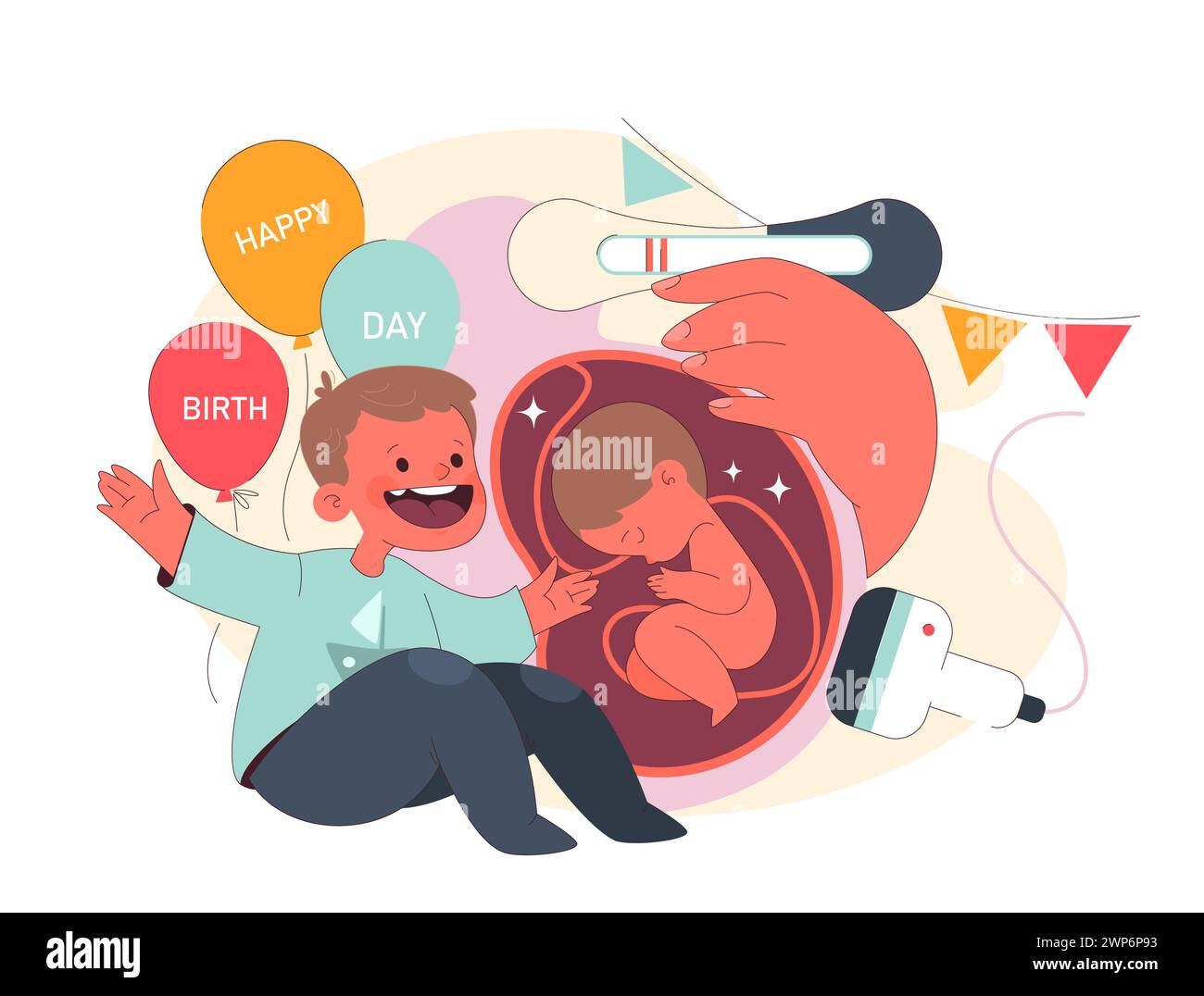 Ultrasound reveal Stock Vector Images - Alamy
