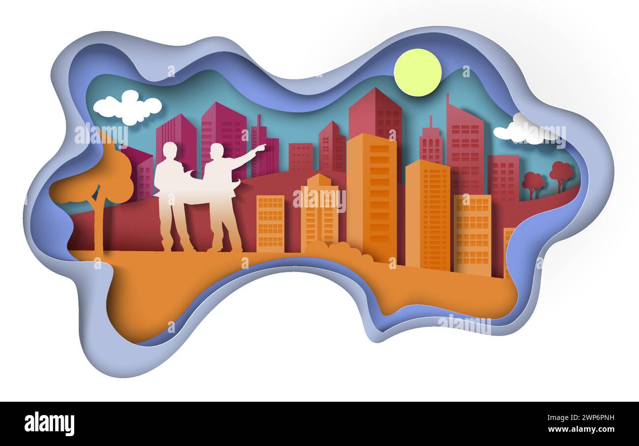 Downtown development plan Stock Vector Images - Alamy