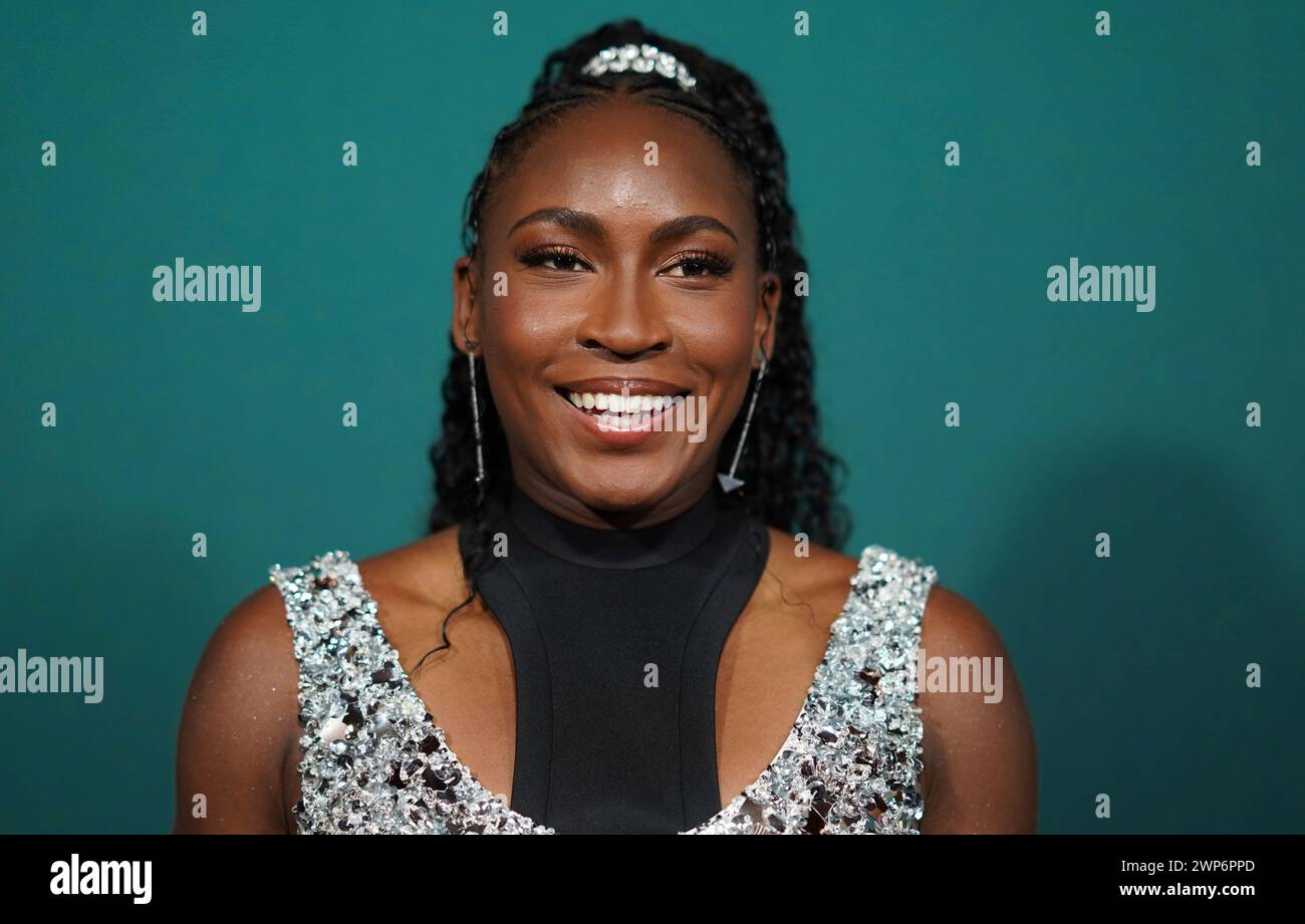 Coco Gauff arrives at the TIME Women of the Year Gala, Tuesday, March 5 ...