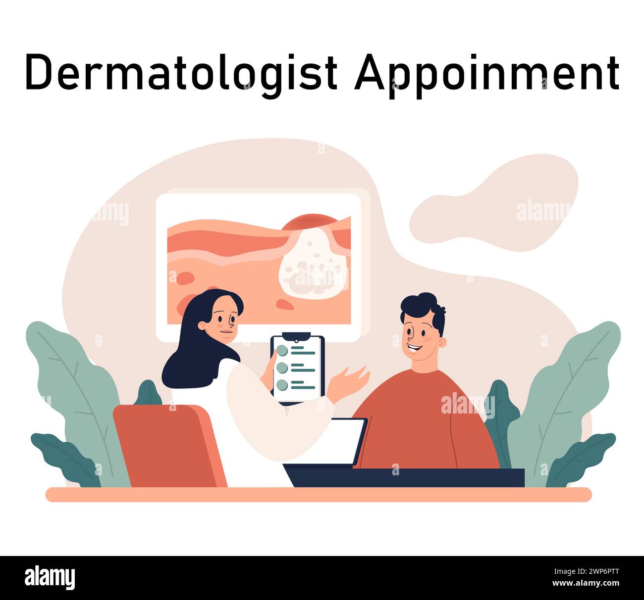 Acne treatment. Dermatology and cosmetology diagnosis and care. Healthy ...