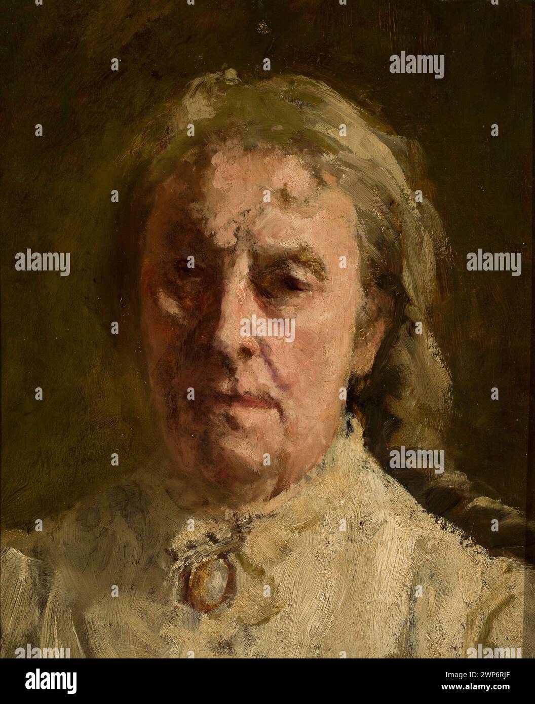 Portrait 'Gentle Women' by Maksymilian Gierymski (1846-1874), circa ...