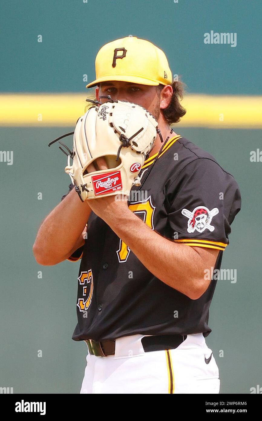BRADENTON, FL - MARCH 05: Pittsburgh Pirates pitcher Jared Jones (37 ...