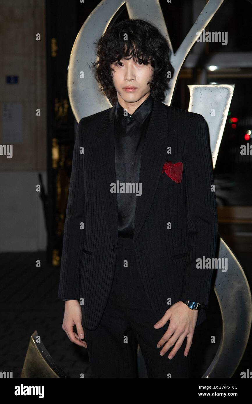 Paris, France. 05th Mar, 2024. Lee Jong-Won attending the Yves Saint Laurent Menswear Fall ...
