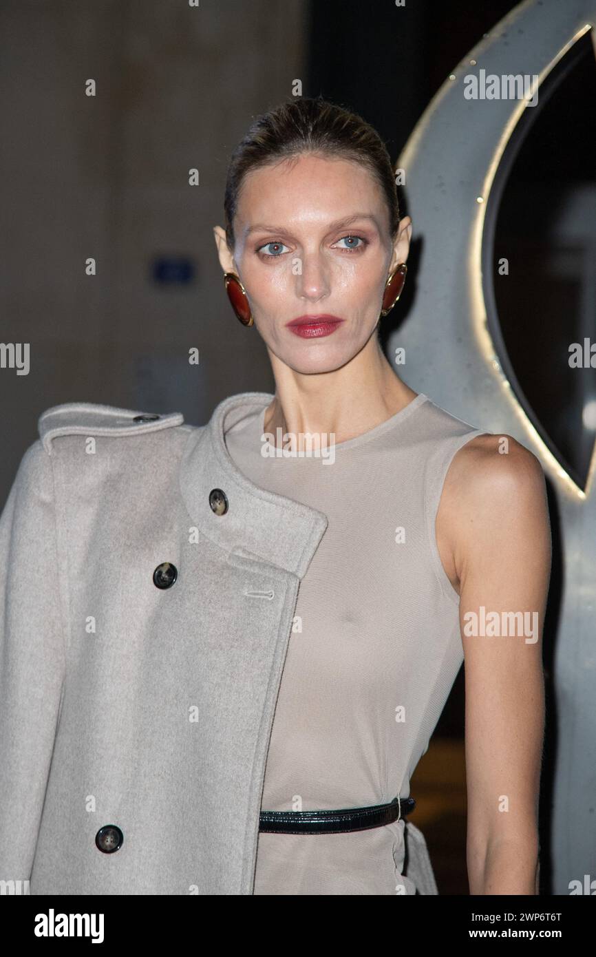 Paris, France. 05th Mar, 2024. Anja Rubik attending the Yves Saint ...