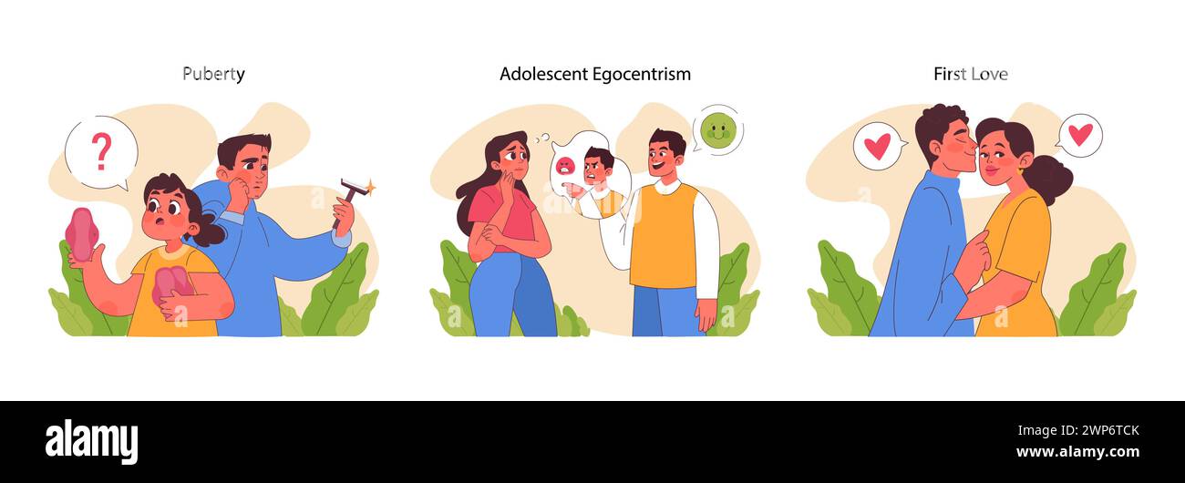 Hormones puberty Stock Vector Images - Alamy