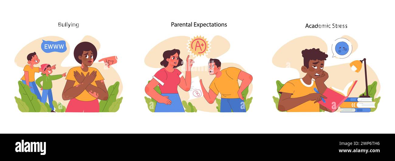 Pressure on teenagers set. Teens navigating societal judgments ...