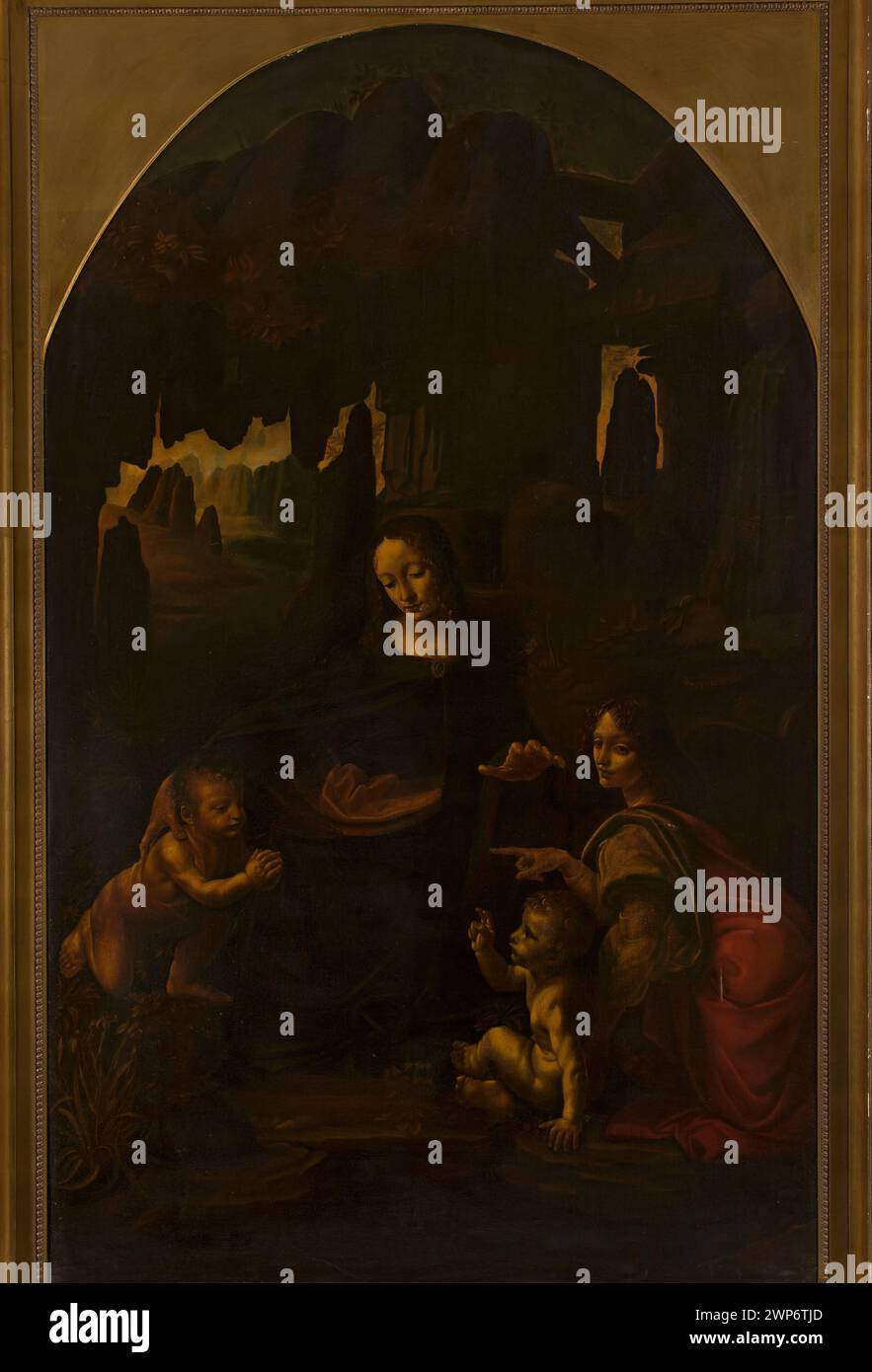 Madonna in a rock cave; unknown, Leonardo da Vinci (1452-1519); 19th ...