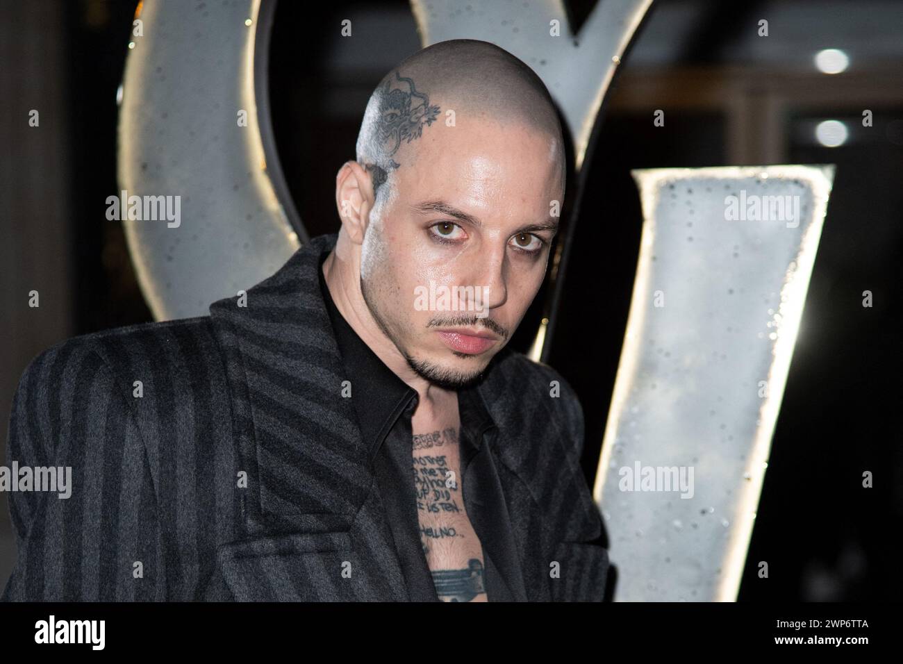 Paris, France. 05th Mar, 2024. Mitch Modes attending the Yves Saint ...