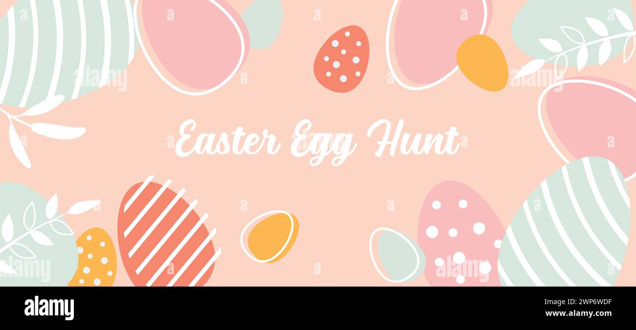 Easter Egg Hunt Poster. Vector Graphic Design Stock Vector Image & Art ...