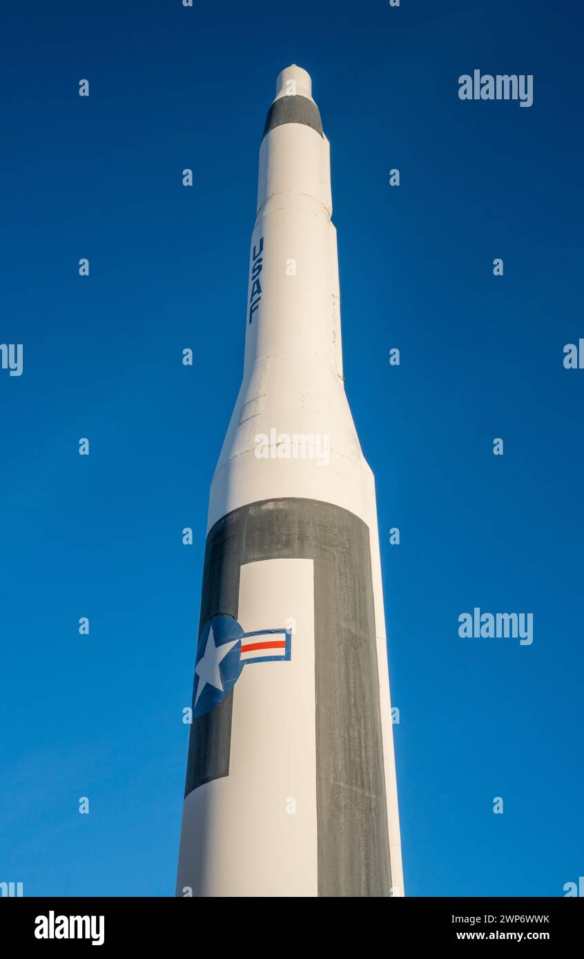 Rockets and Missiles at ATK Rocket Garden in Corinne, Utah, USA Stock ...