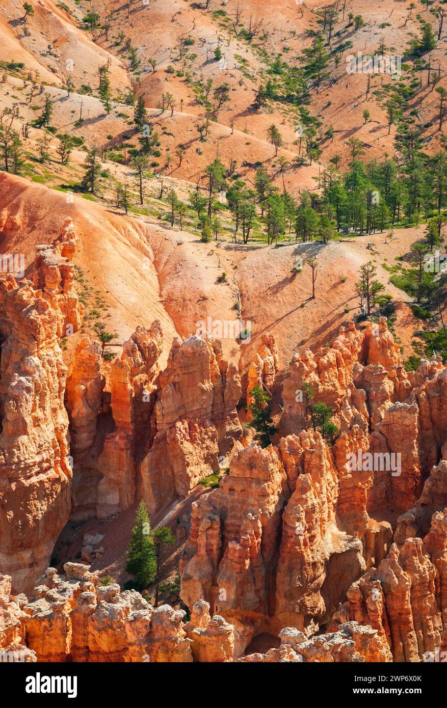 The Bryce Amphitheater at Bryce Canyon National Park in southern Utah ...