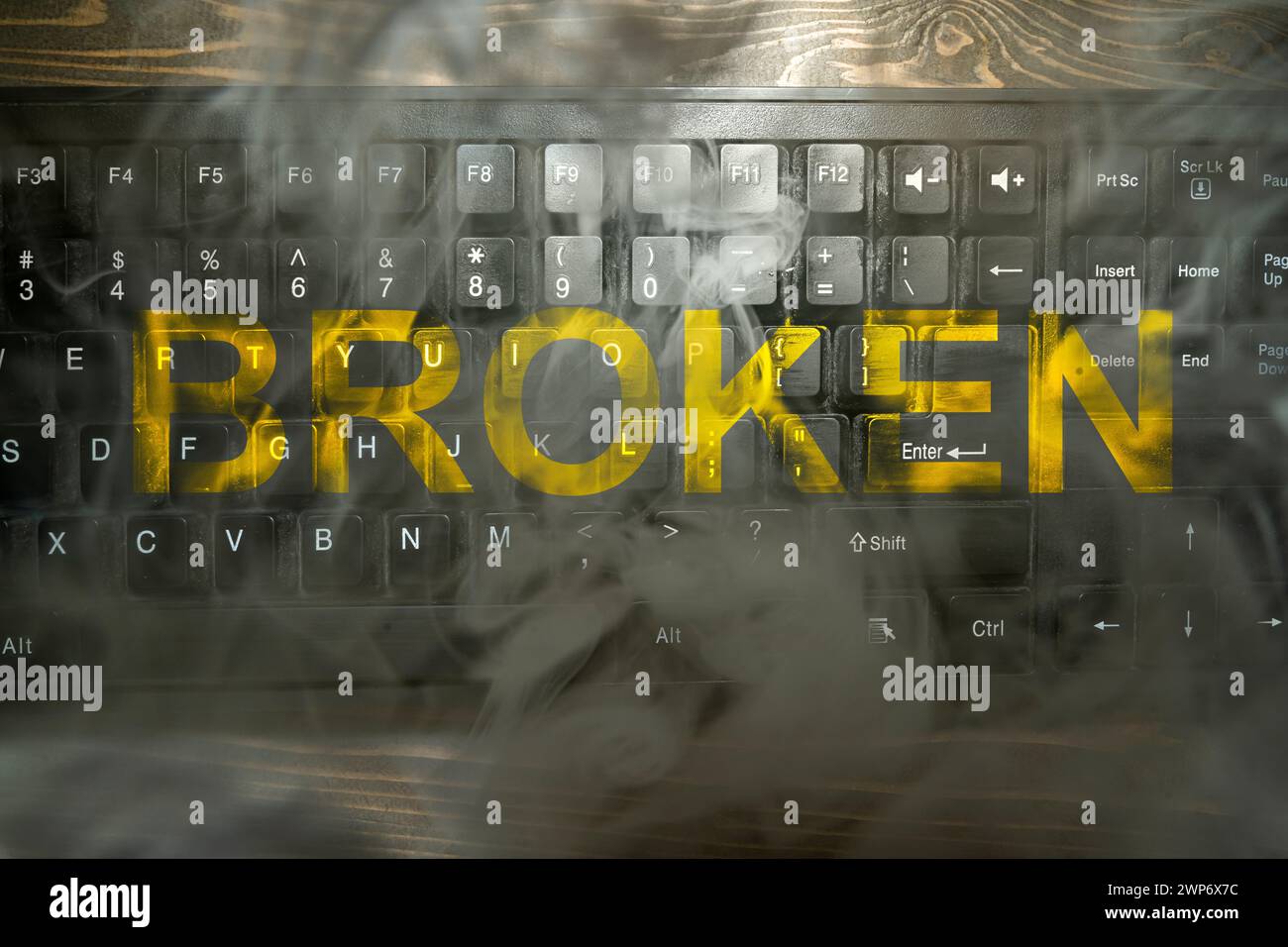 Danger office keyboard pc hi-res stock photography and images - Alamy