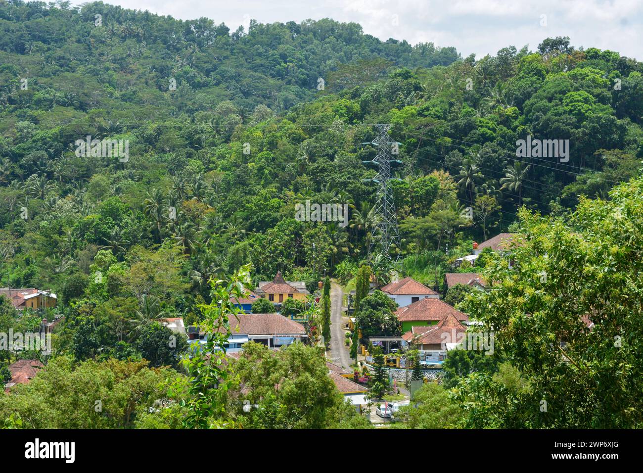 Photo of the roof of a house in the countryside made of tiles Stock ...