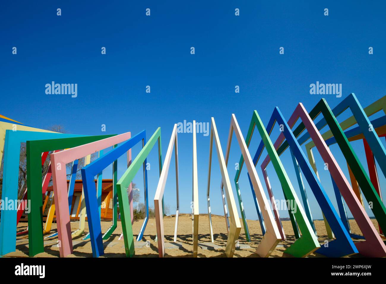 Modern construction steel, surreal design in the future Stock Photo - Alamy