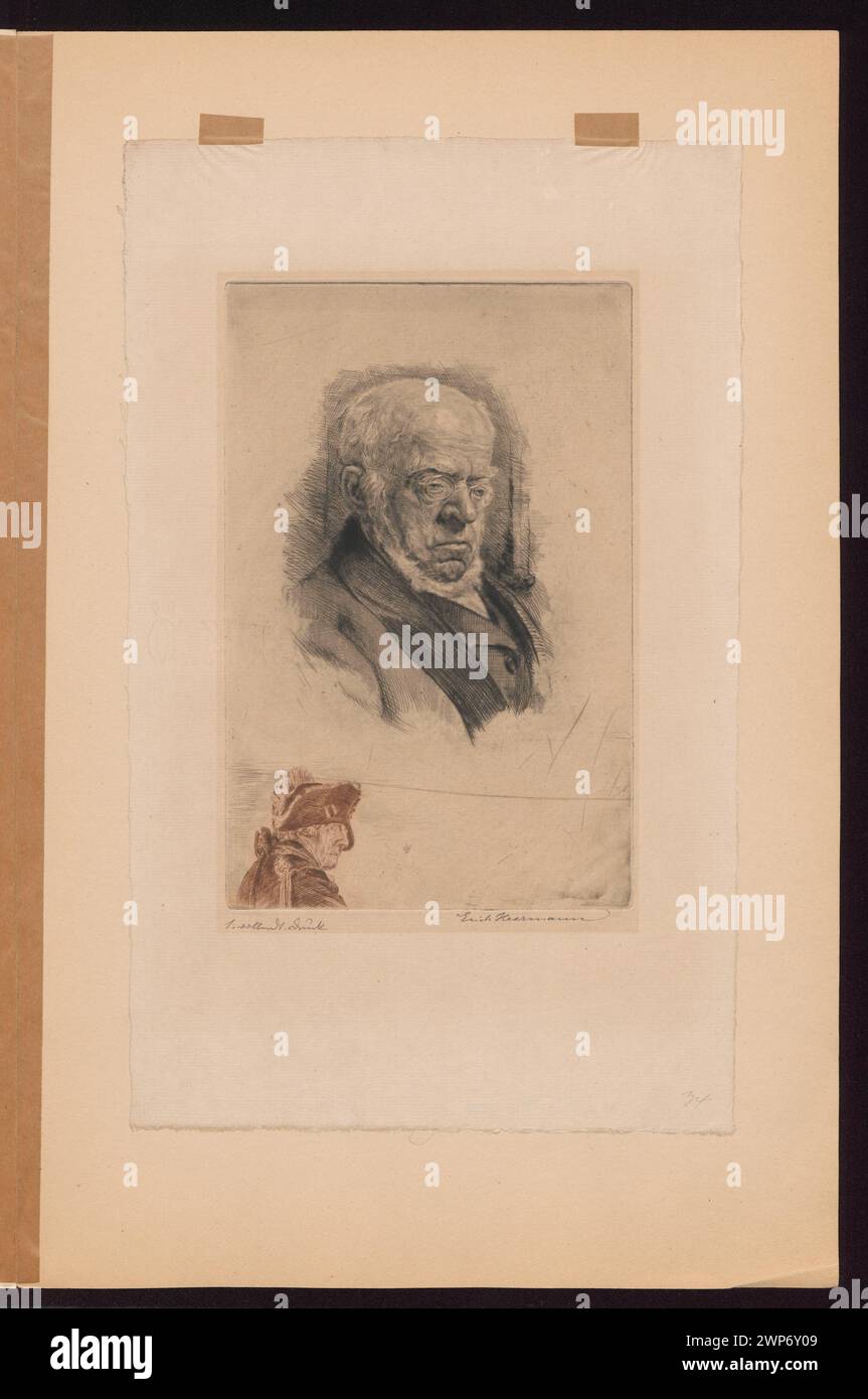 Portrait of Adolf Menzl from Remark Heermann, Erich (1880-1947); 1908 ...