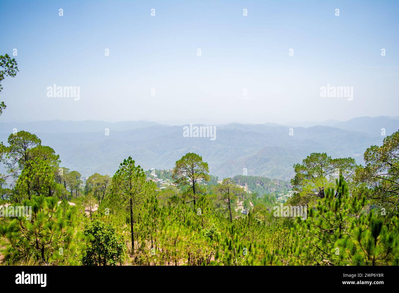 Beautiful Green Mountains and valleys of Lansdowne in the district of ...