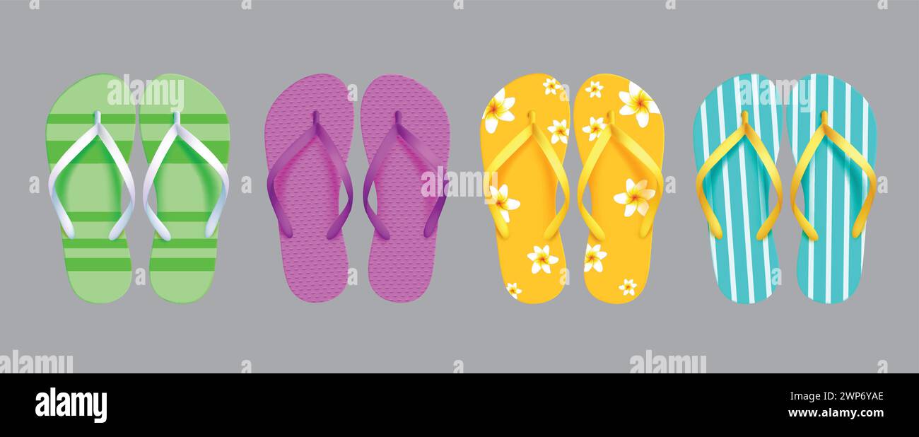 Feet thong Stock Vector Images - Alamy