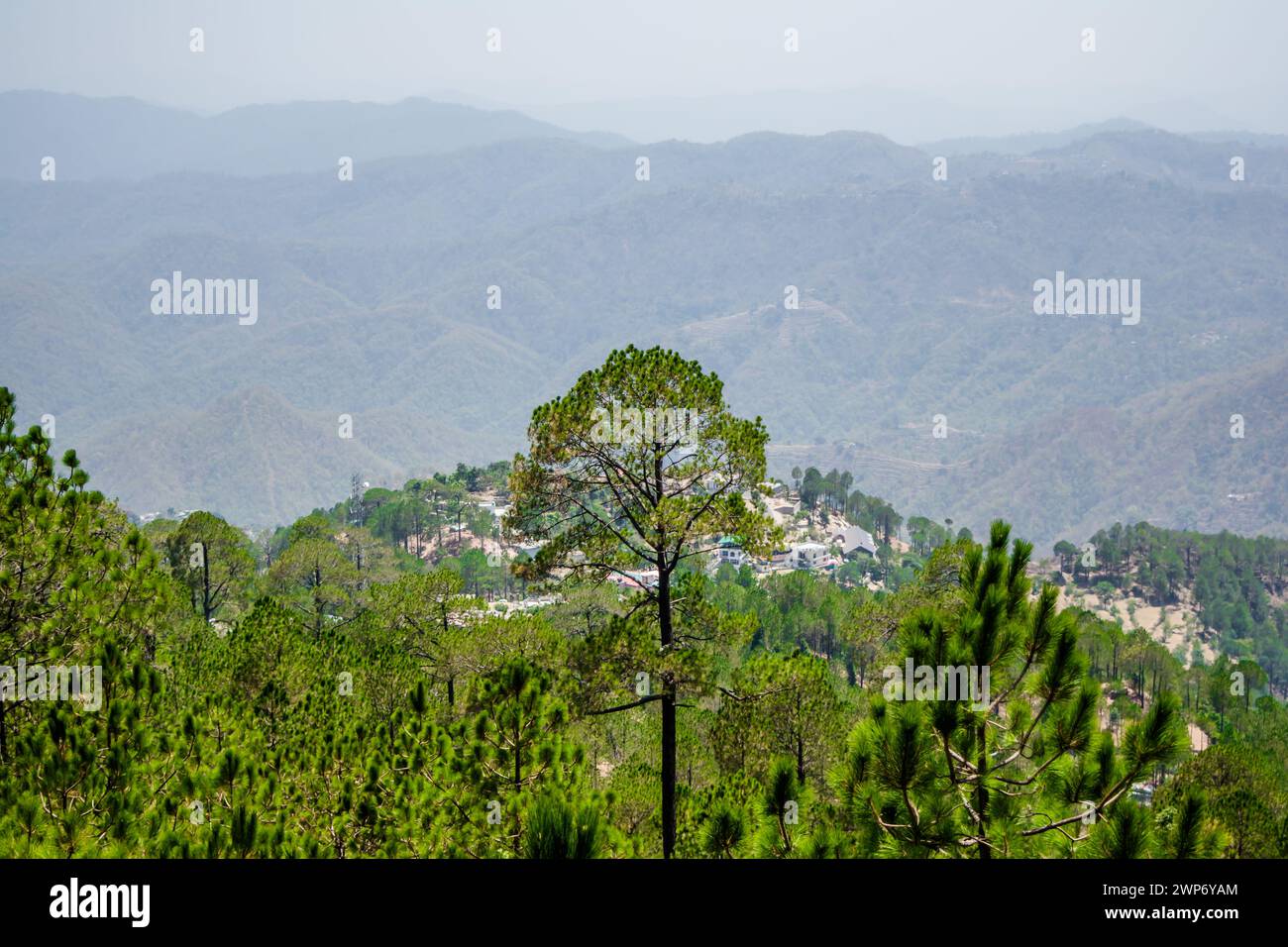 Beautiful Green Mountains and valleys of Lansdowne in the district of ...