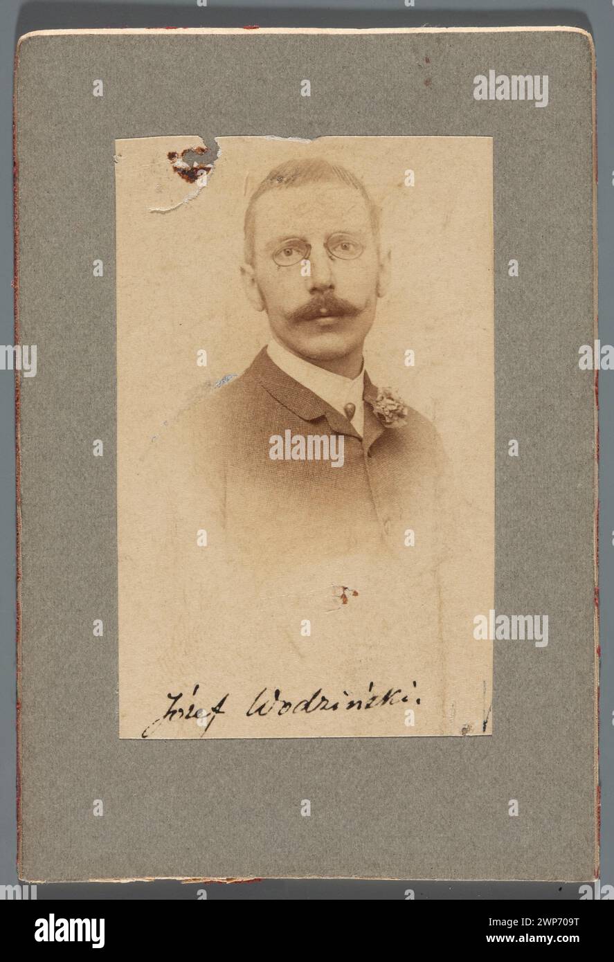Portrait of Józef Wodz around 1885 (1880-00-00-1890-00-00);Rajchman ...