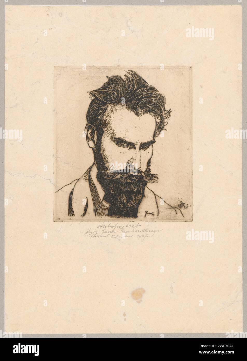 Self -portrait; Rembowski, Jan (1879-1923), Mondral, Karol (1880-1957 ...