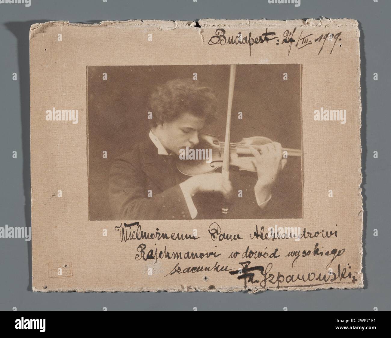 Portrait of Franciszek Szpanowski (1892-), Violinist (a half -character ...