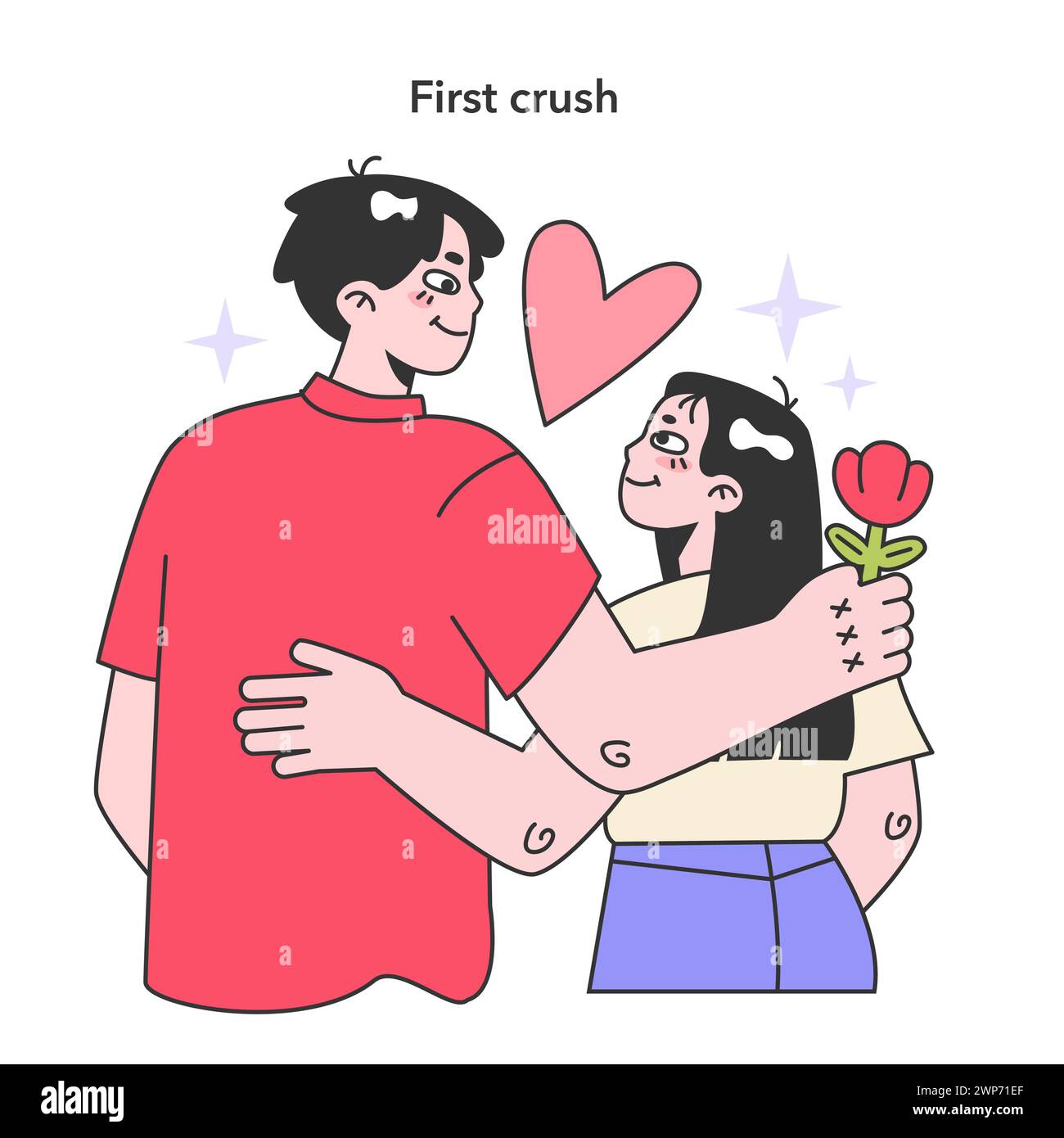 Girl crush Stock Vector Images - Alamy