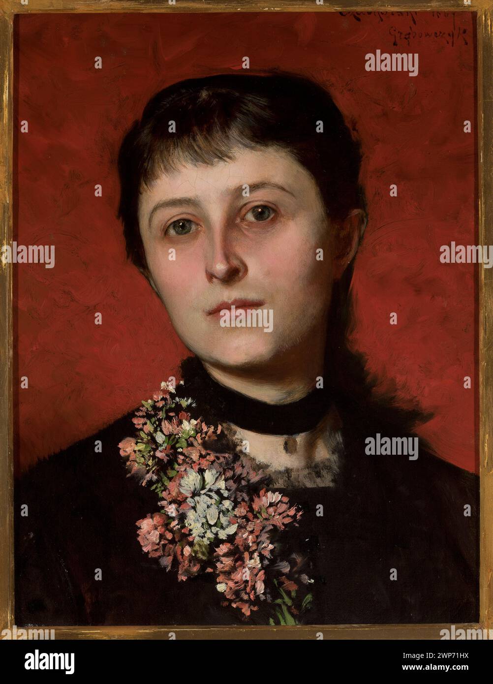 Portrait of Maria from Popielów Godlewska (1853-1900); Czachórski, W ...
