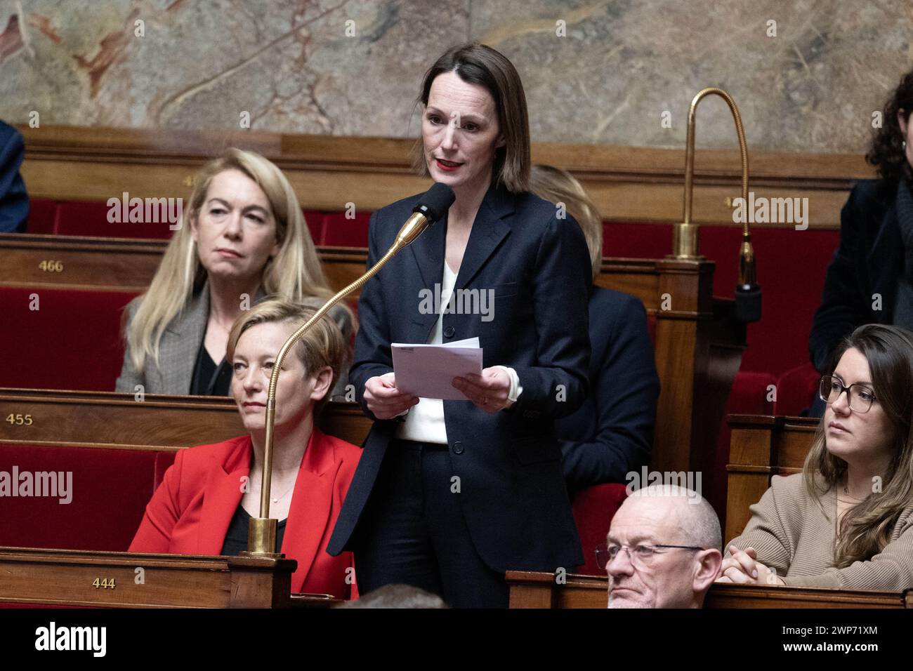 Paris, France. 07th Nov, 2022. Deputy, Emilie Chandler attends a ...