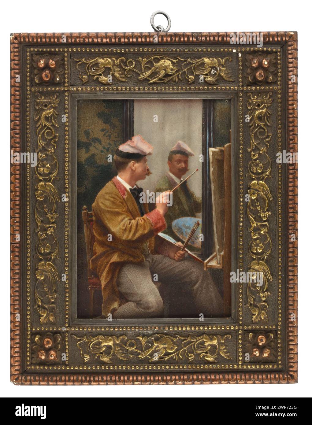 Self-portrait by Władysław Ciesielski (1845–1901), 1892, showing the ...