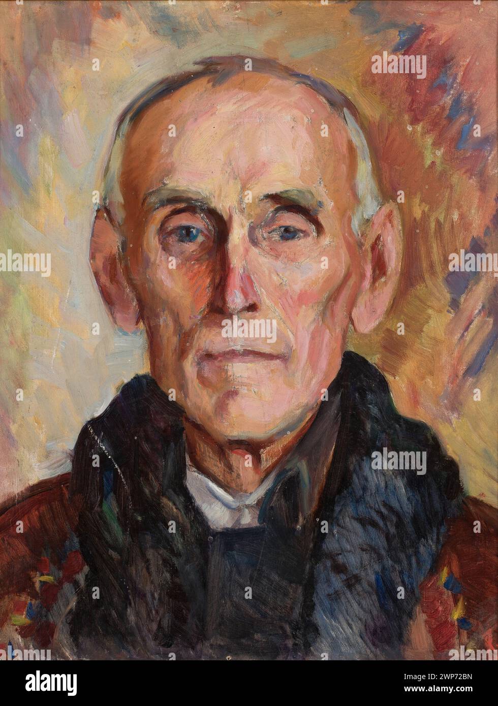 Contemporary painting, men's portraits Stock Photo - Alamy