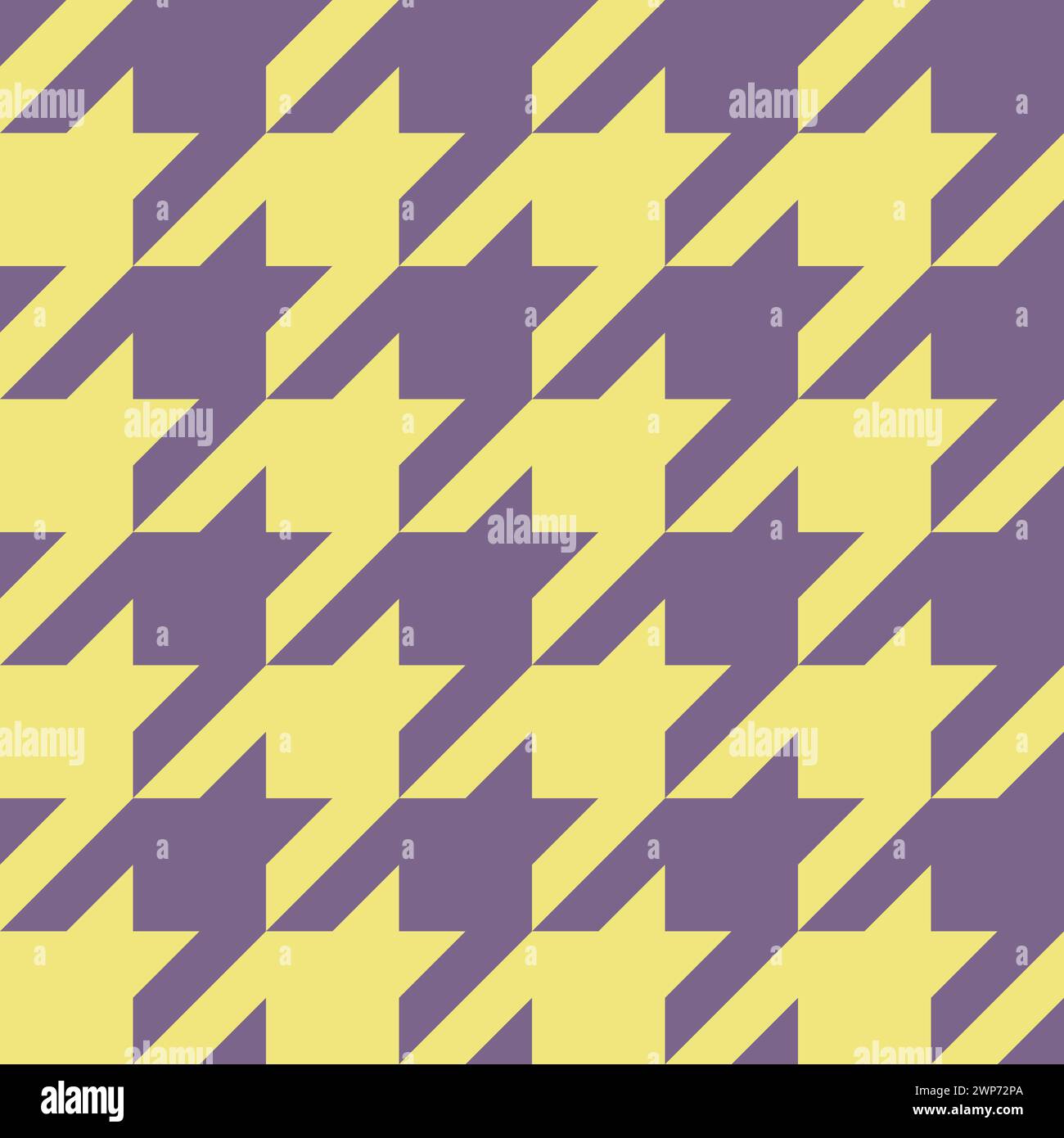 Seamless houndstooth texture. Yellow and purple checkered pattern Stock Vector Image & Art - Alamy