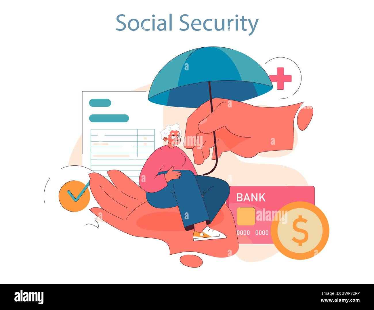 Elderly paperwork Stock Vector Images - Alamy