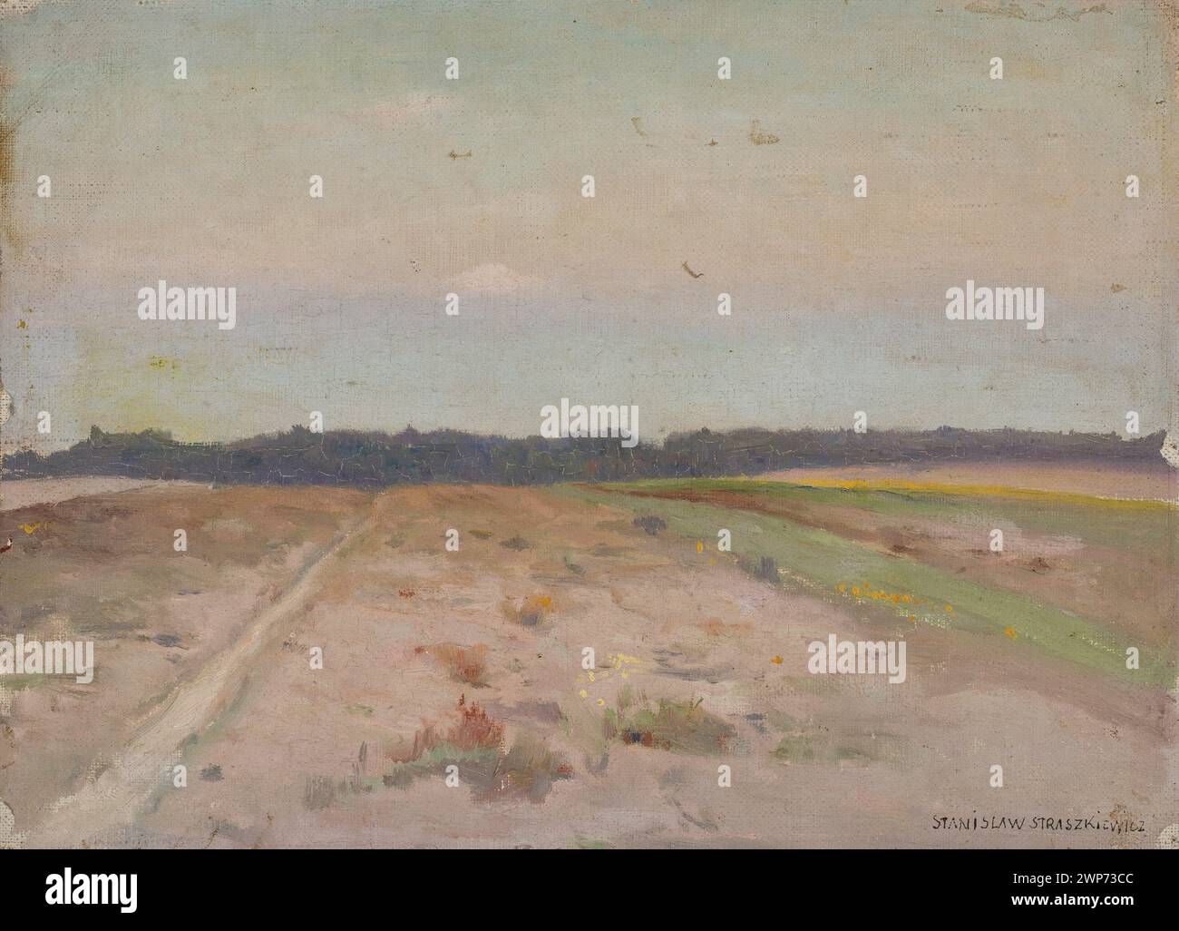Landscape field; Straszkiewicz, Stanis AW (1870-1925); after 1900 (1900 ...