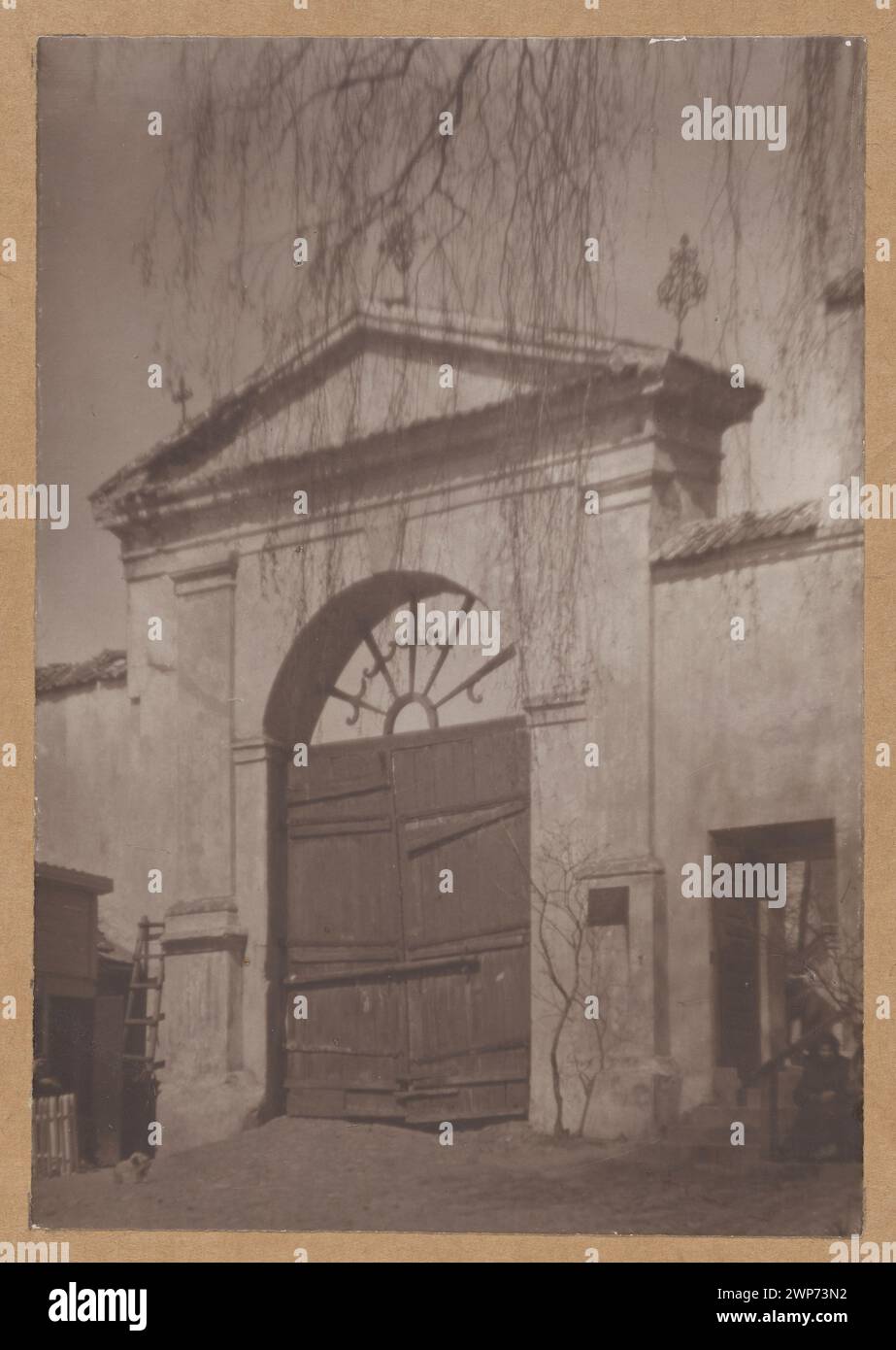 This circa 1920 photograph by Jan Bułhak depicts the gate of the ...